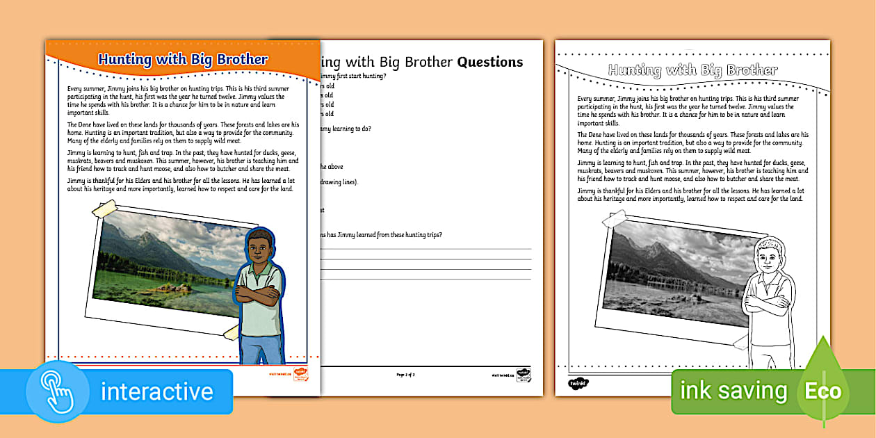 Hunting with Big Brother - Teaching Reading to ELL Students