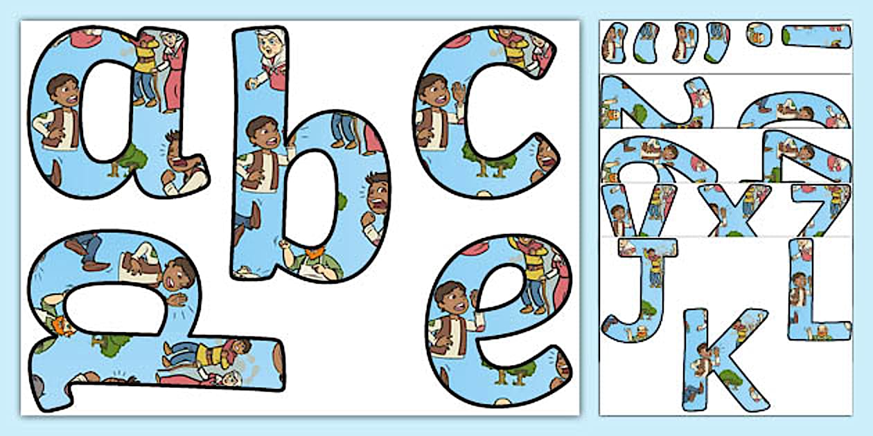 The Boy Who Cried Wolf Display Lettering - Twinkl