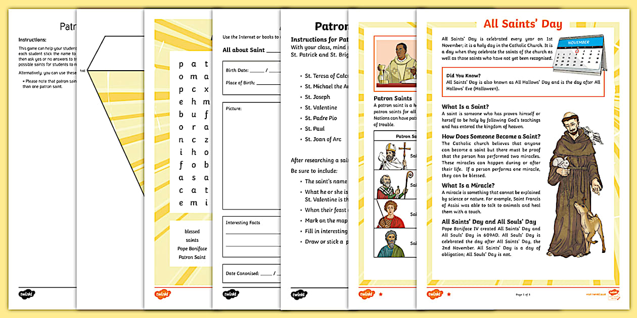 All Saints’ Day resources | Resource pack | Twinkl