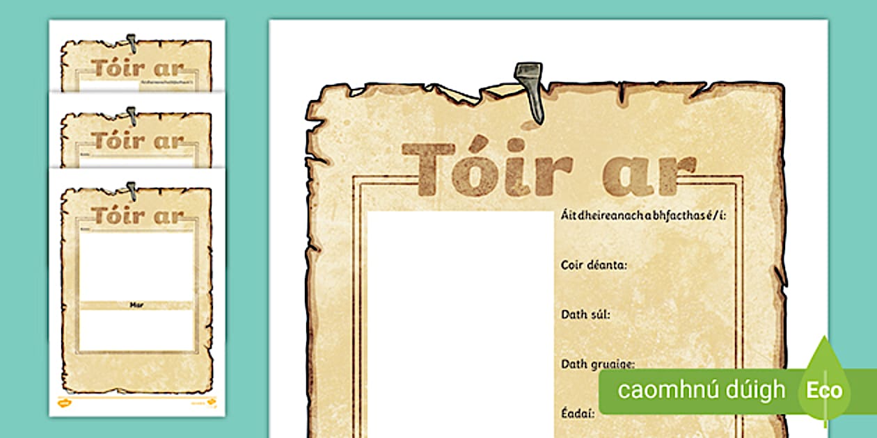 Wanted Poster Gaeilge (teacher made) - Twinkl