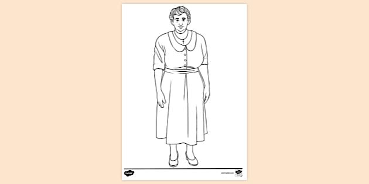Elsie Norris Colouring Sheet | Colouring Sheets - Twinkl