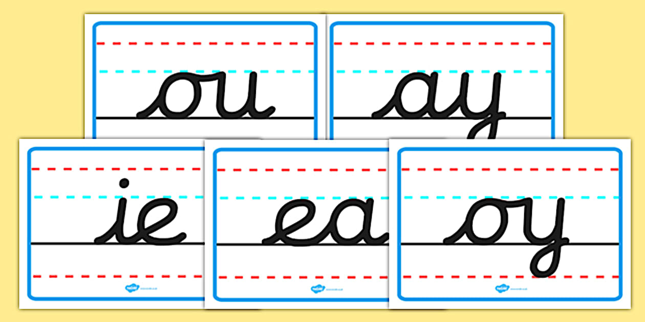 Editable Phase 5 Handwriting Posters (teacher made) - Twinkl