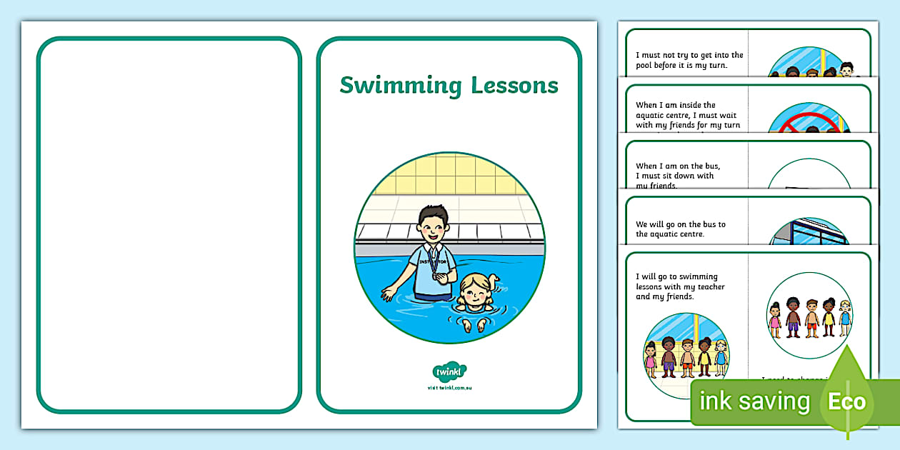 Swimming Social Story - Teaching Resources (teacher made)