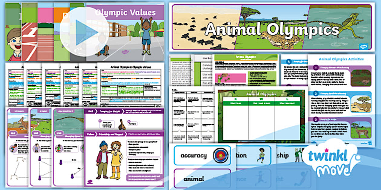 Animal Olympics - KS1 Athletics - Twinkl Move PE Planning