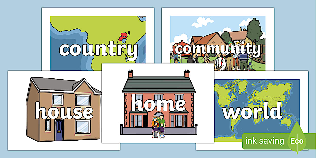 EYLF Geography Display Cut-Outs (teacher made) - Twinkl