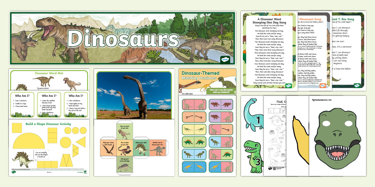 Dinosaurs Resource Pack for Childminders - EYFS Prehistoric
