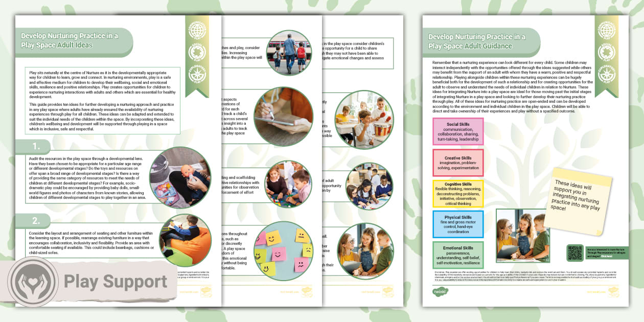 Develop Nurturing Practice in a Play Space Adult Ideas