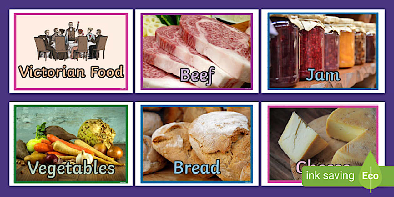Victorian Food Display Pictures | KS1 History Resources