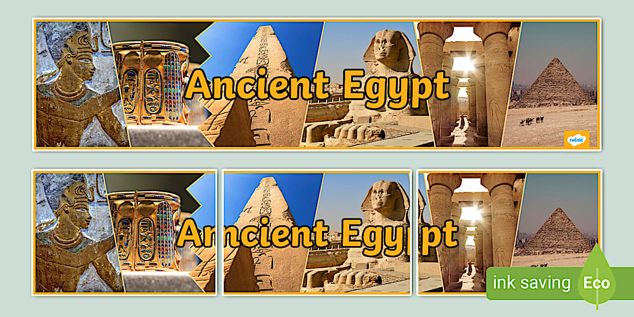 Ancient Egypt Photo Display Banner (teacher made) - Twinkl