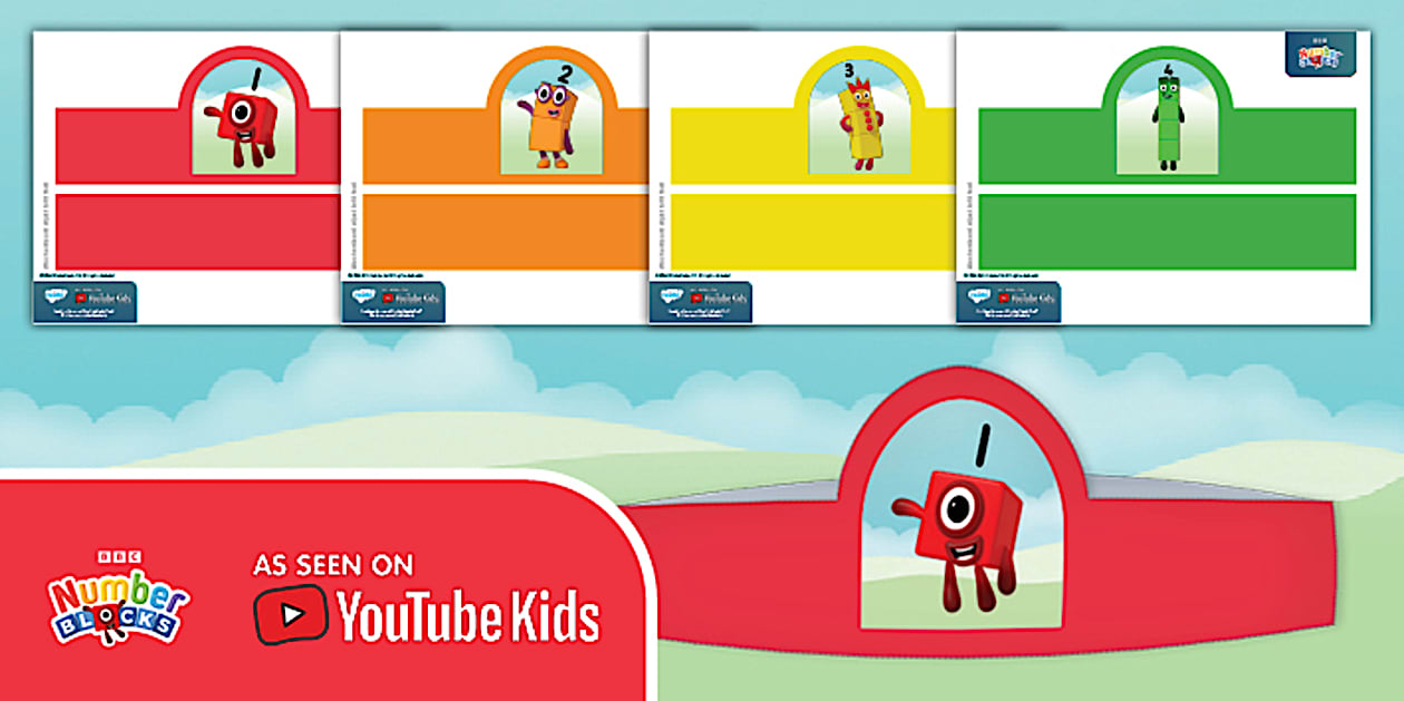 FREE! - Numberblocks: Dramatic Play Headbands - Twinkl