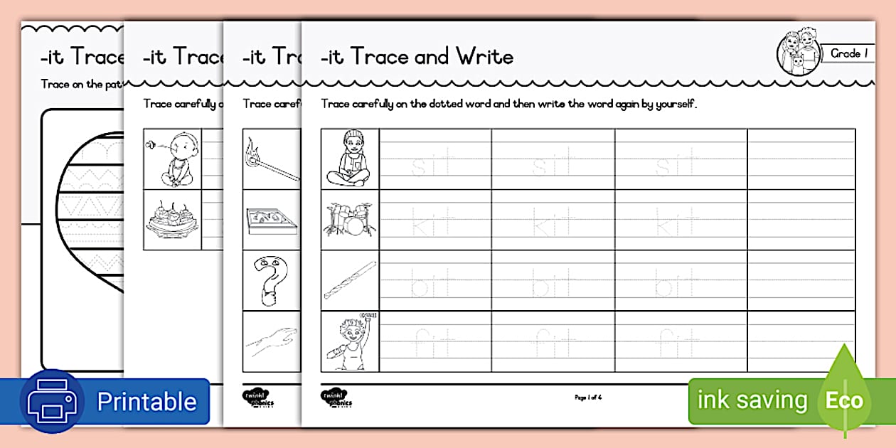 -it Grade 1 Trace and Write (teacher made) - Twinkl