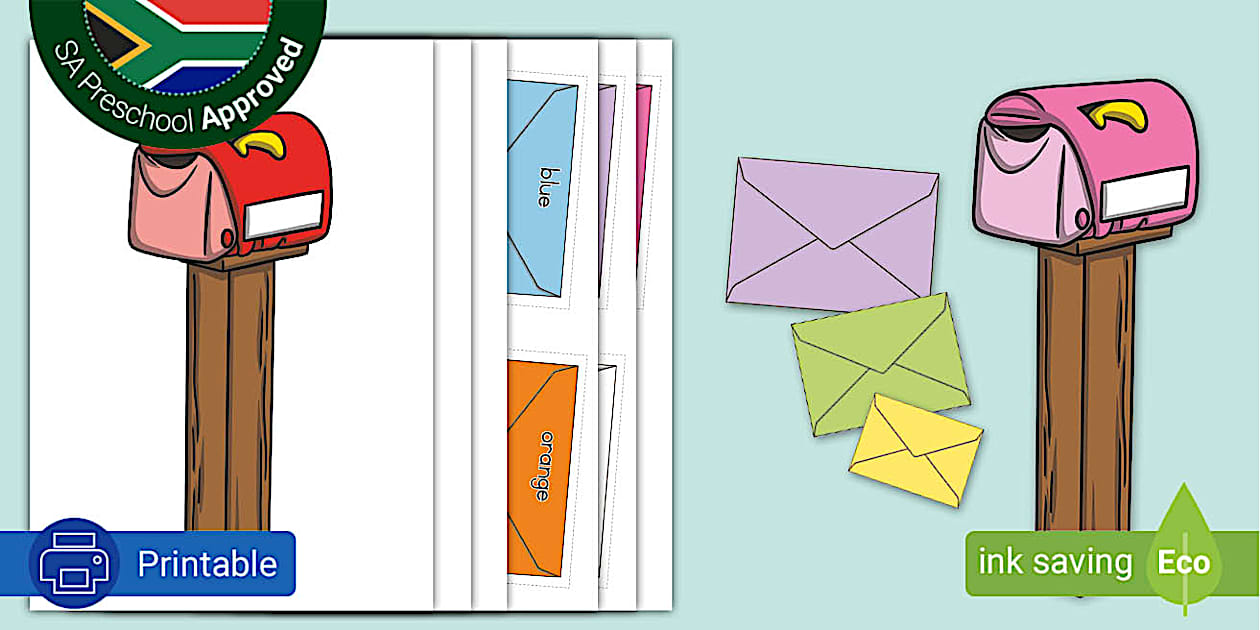 Post Office Colour Matching Activity (teacher made) - Twinkl