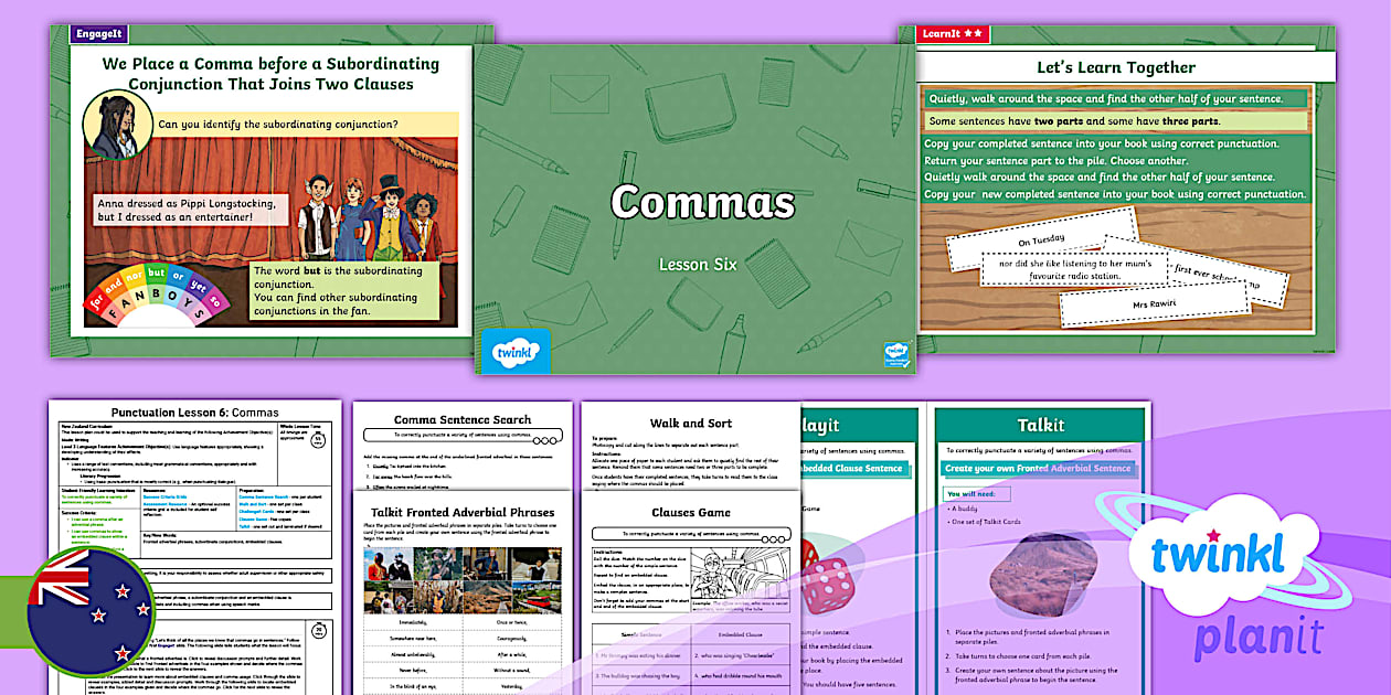 Phase 2 Writing: Punctuation: Commas in Complex Sentences