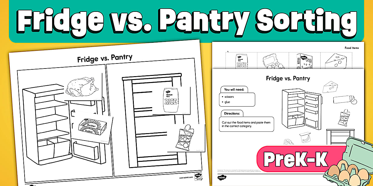 Fridge vs. Pantry Sorting for Visual Comparison & Cutting