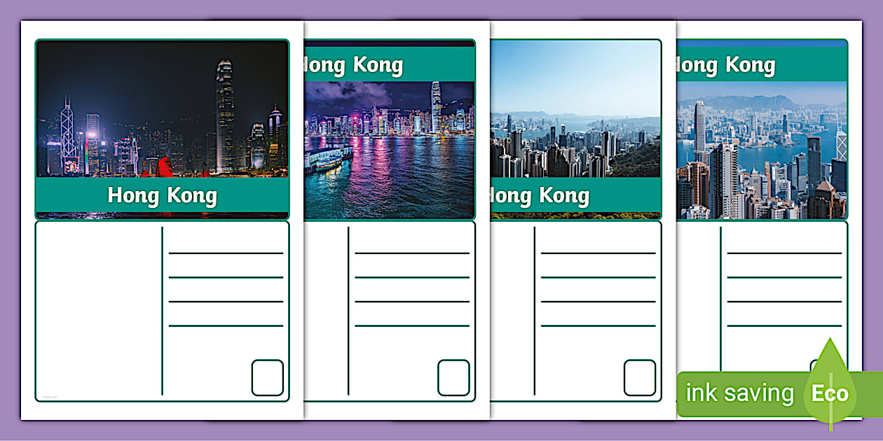 Hong Kong Postcards | Twinkl | Postcards | KS1 | Hong Kong