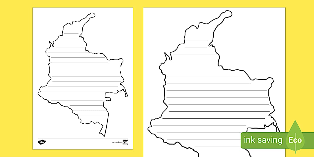 Colombia Writing Template (teacher made) - Twinkl