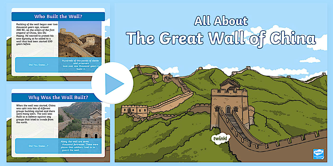 KS1 All About the Great Wall of China PowerPoint - Twinkl