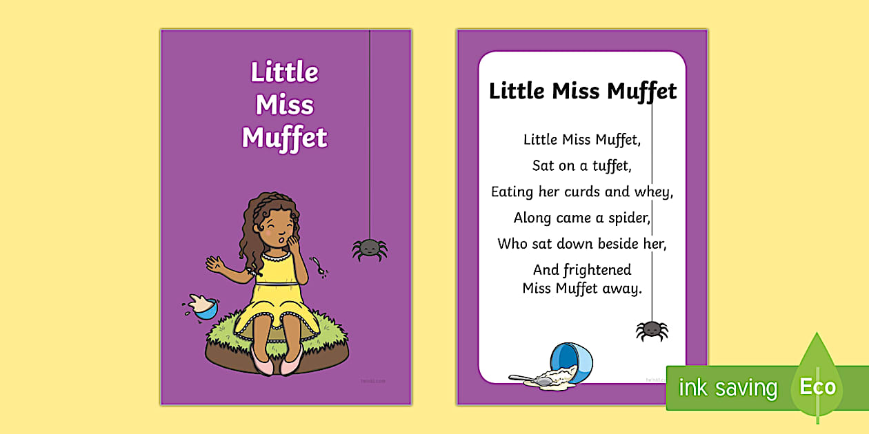 Little Miss Muffet Nursery Rhyme IKEA Tolsby/Fiestad Frame