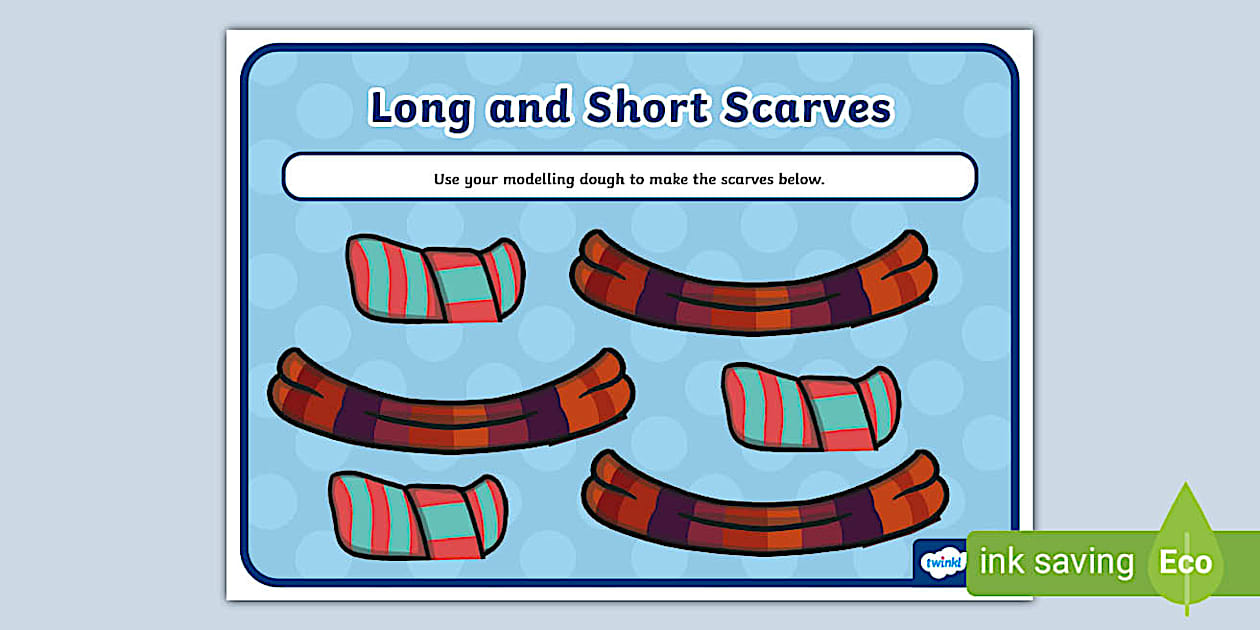 Long and Short Scarves Modelling Dough Mat (teacher made)