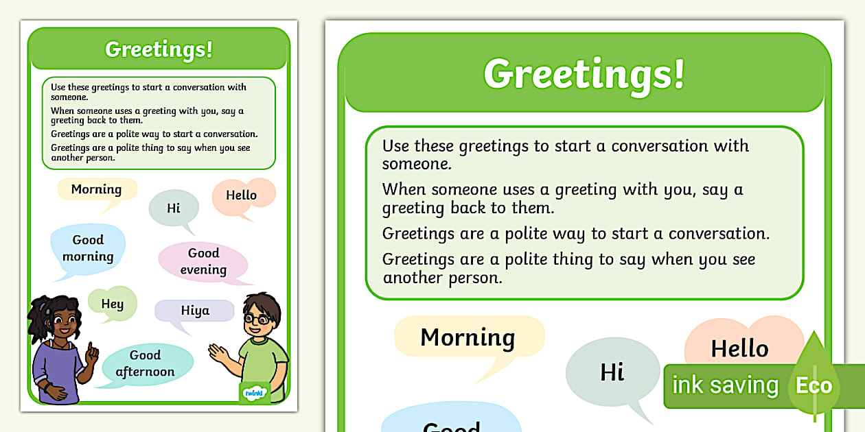 Starting a Conversation Social Greetings (teacher made)