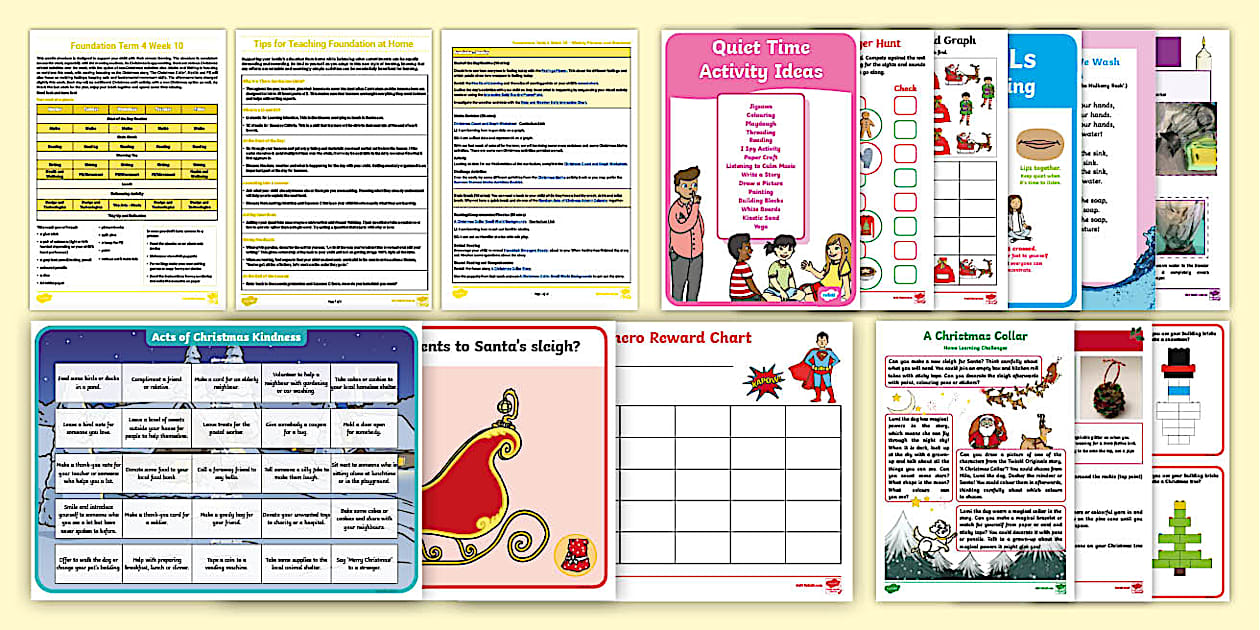 Foundation Term 4 Week 10 Remote Home Learning Pack - Twinkl