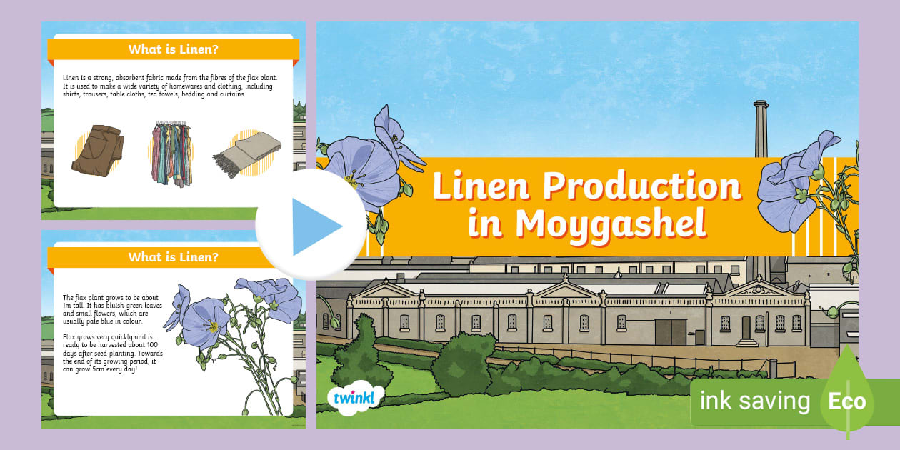 Linen Production in Moygashel PowerPoint (teacher made)