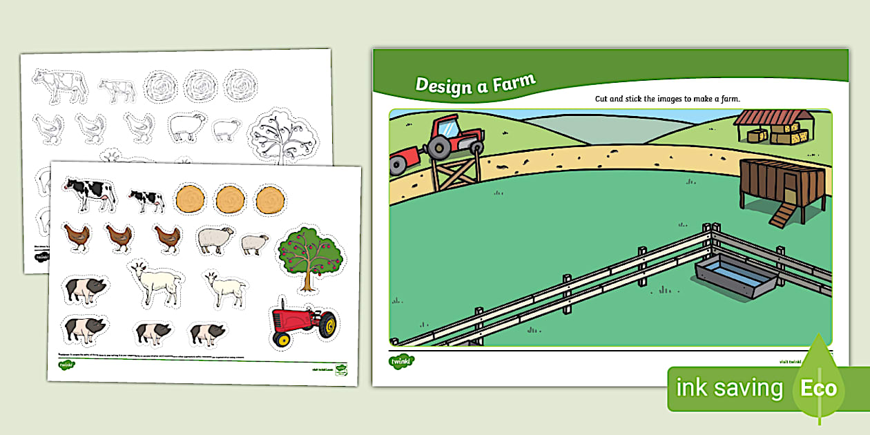 Design a Farm Cutting Skills Activity (teacher made)