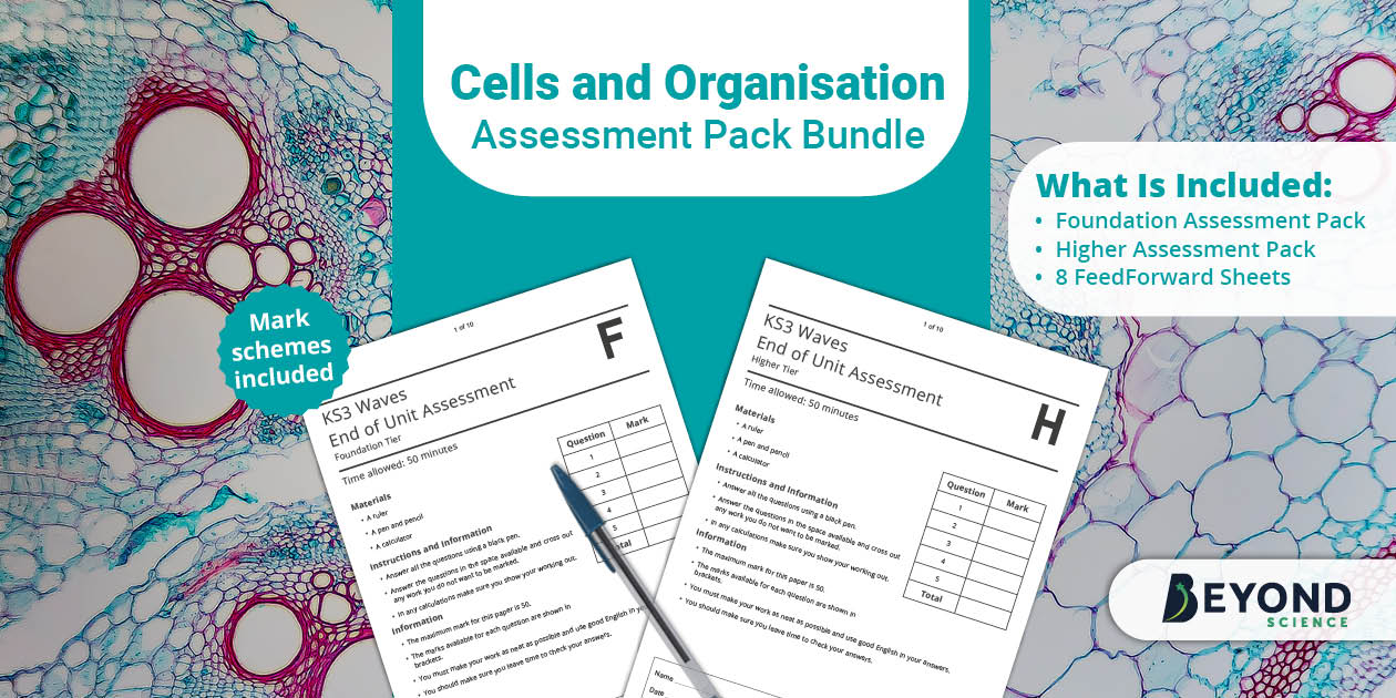 KS3 Cells and Organisation Assessment Pack Bundle