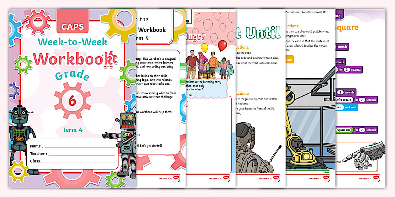 Robotics and Coding - CAPS Workbook Grade 6 Term 4 - Twinkl