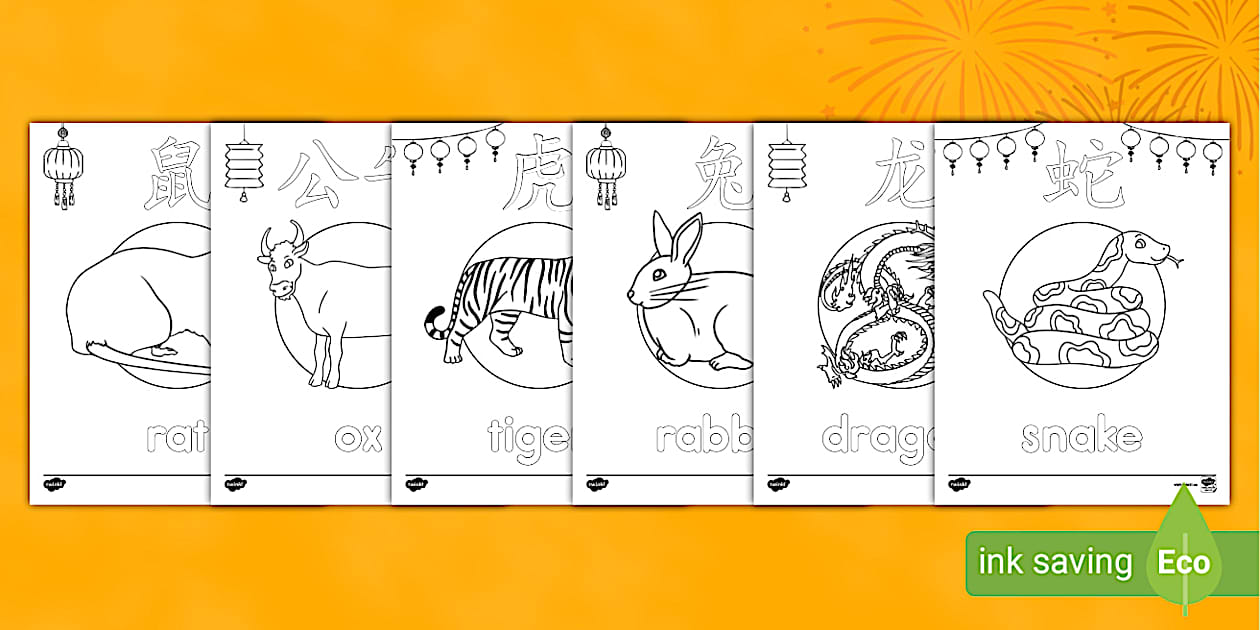 Lunar New Year Colouring Pages I Twinkl Resources - Twinkl