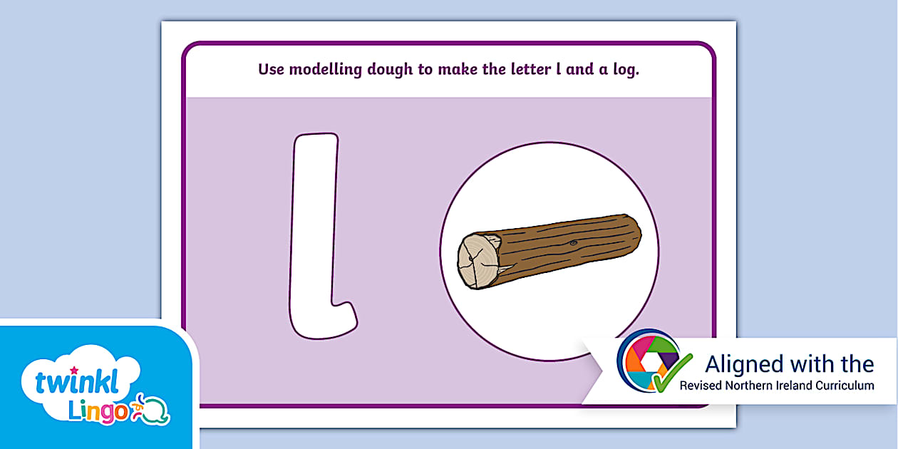 'l' Dough Mat (Teacher-Made) - Twinkl