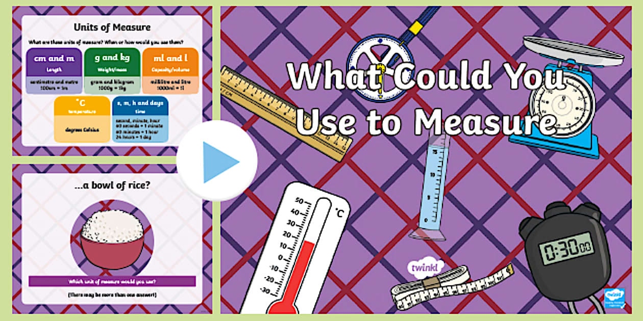 What Could You Use to Measure...? PowerPoint (teacher made)