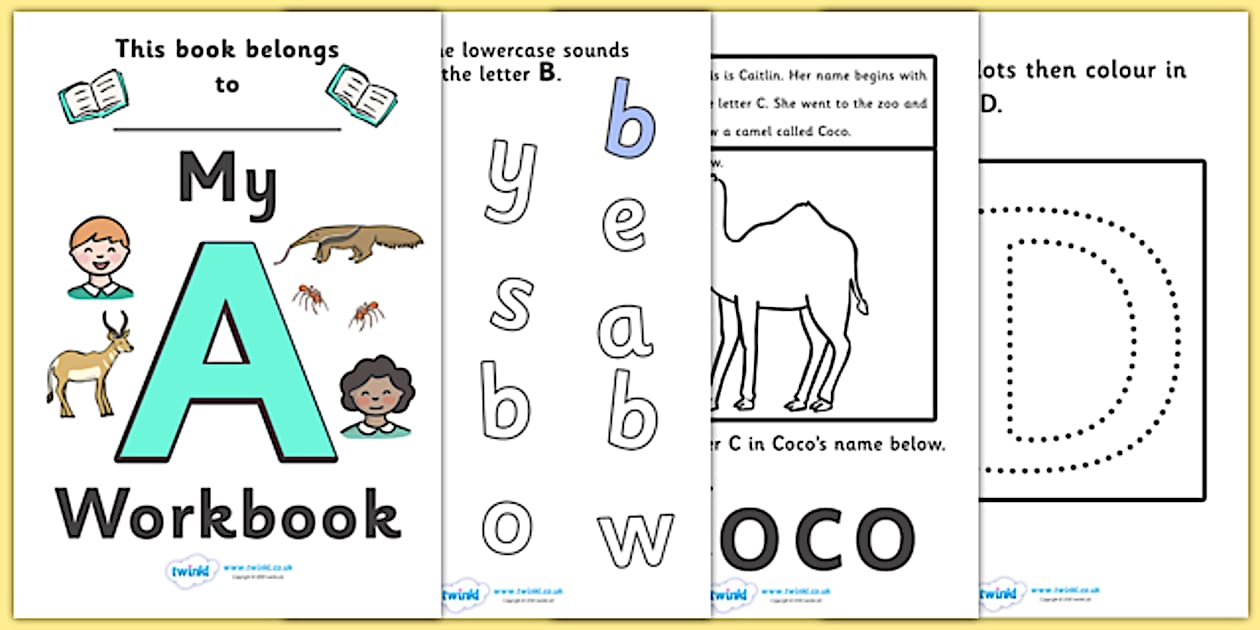 My Alphabet Workbook Pack (uppercase) (teacher made)