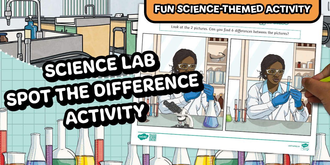 Science Lab Spot the Difference Activity
