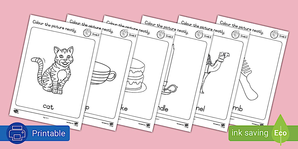 Gr. R Phonics Colouring Pages Letter C - Twinkl