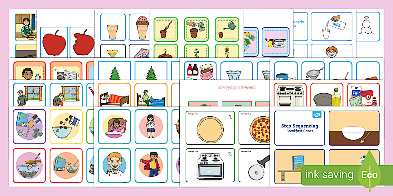 Sequencing Cards for Autism and SEN - Resource Pack - Twinkl