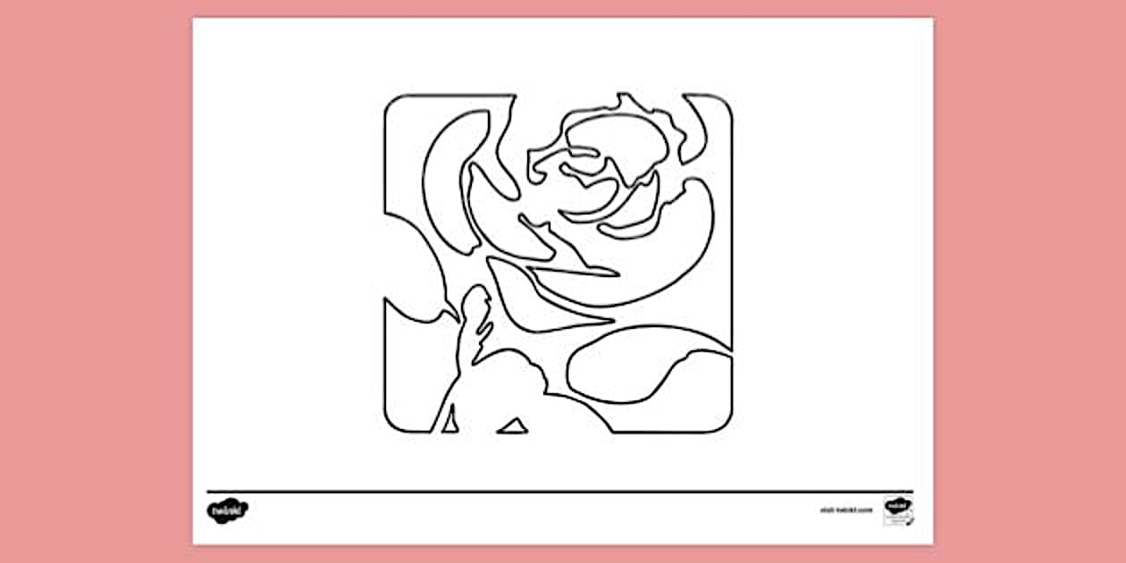 Labour Logo Colouring Sheet | Colouring Sheets - Twinkl