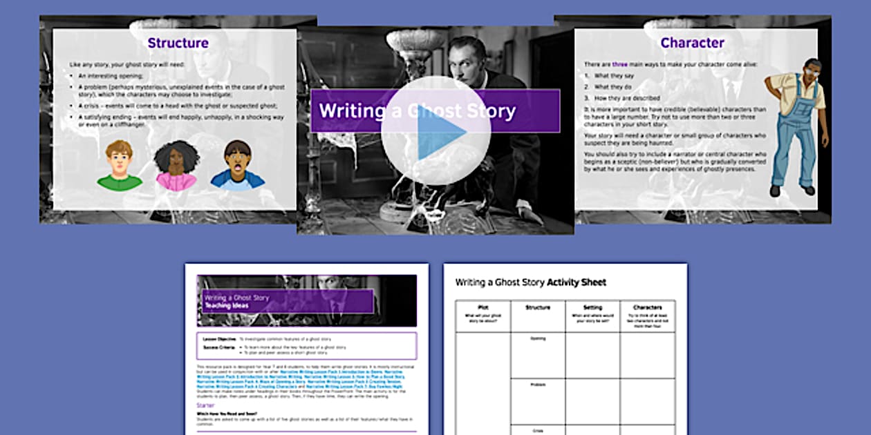 Narrative Writing Lesson Pack 8: Writing a Ghost Story