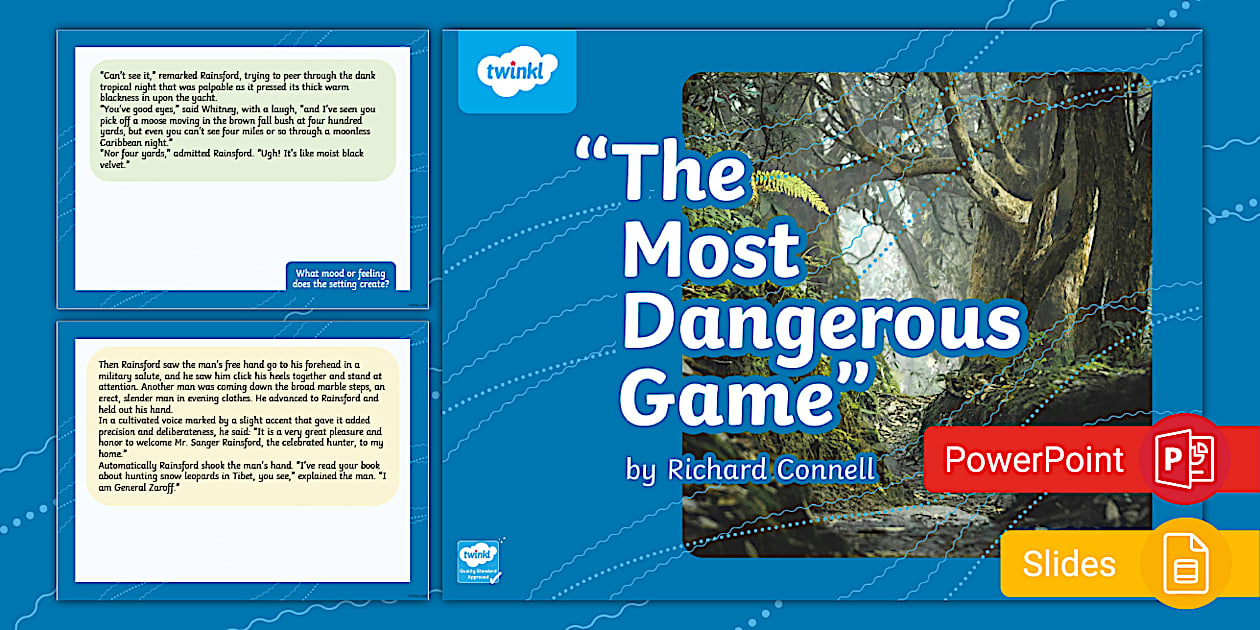 Seventh Gr The Most Dangerous Game PowerPoint & Google Slide