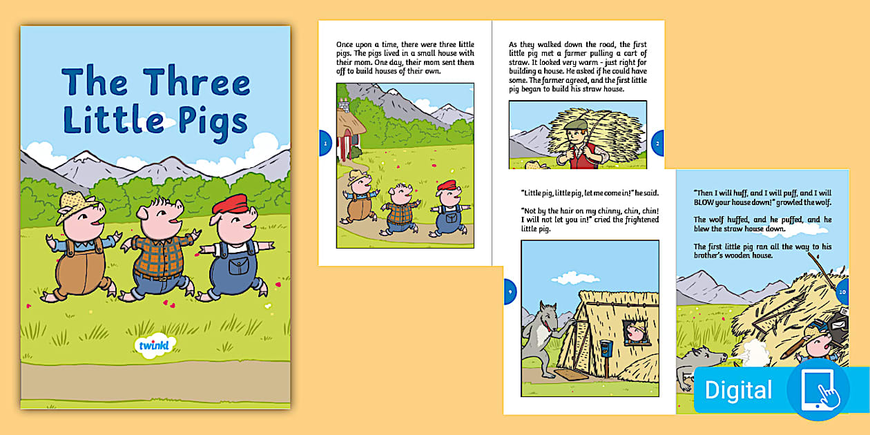 The Three Little Pigs eBook (teacher made) - Twinkl