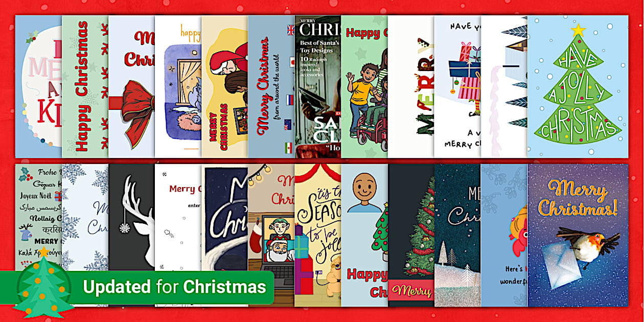 Christmas Card Variety Pack | Twinkl Party (teacher made)