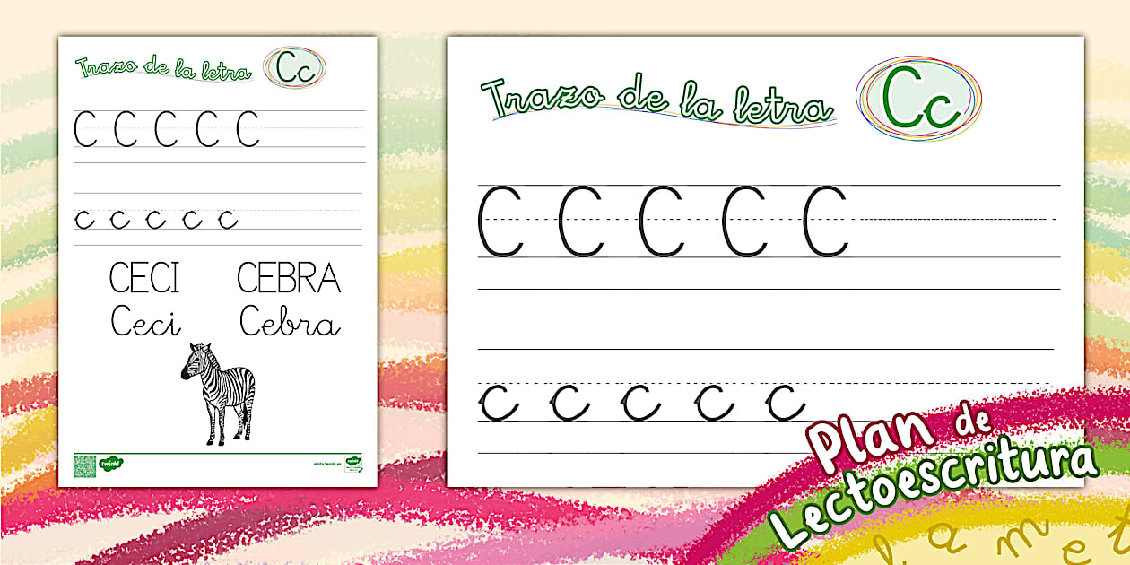 Plan de lectoescritura: La letra C - Trazo