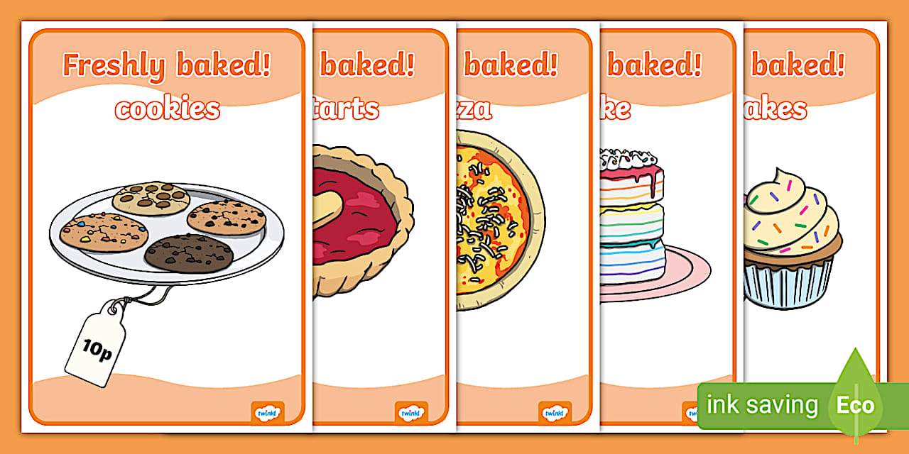 Cursive Bakery Role-Play Posters (Teacher-Made) - Twinkl