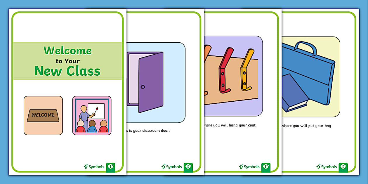 Twinkl Symbols: My New Class Transition Booklet - Twinkl