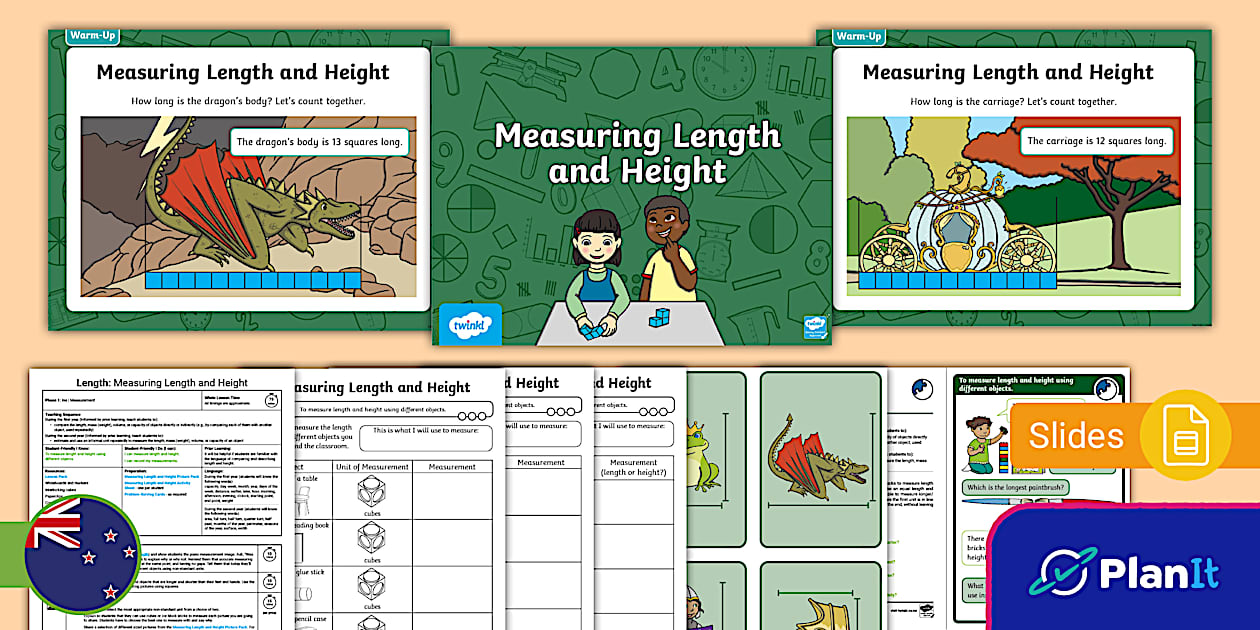 Measure Length with Non-Standard Units Lesson 3 - Twinkl