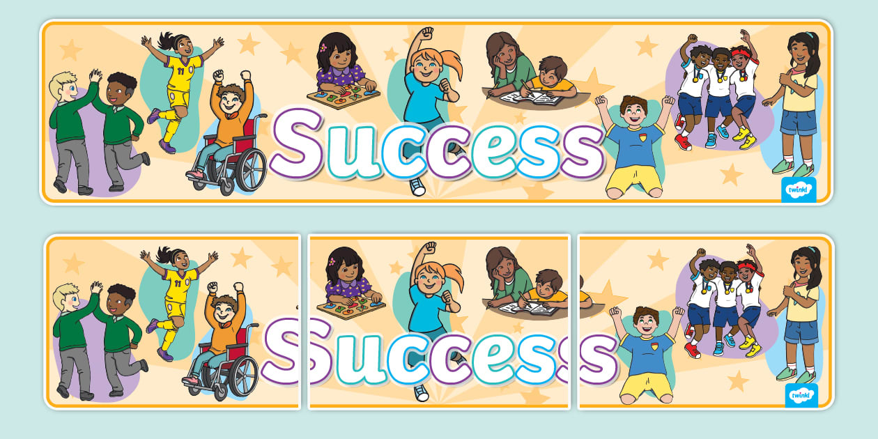 Success Display Banner (teacher made) - Twinkl