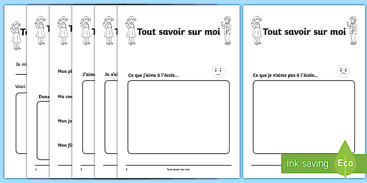 Tout savoir sur moi Livret (teacher made) - Twinkl