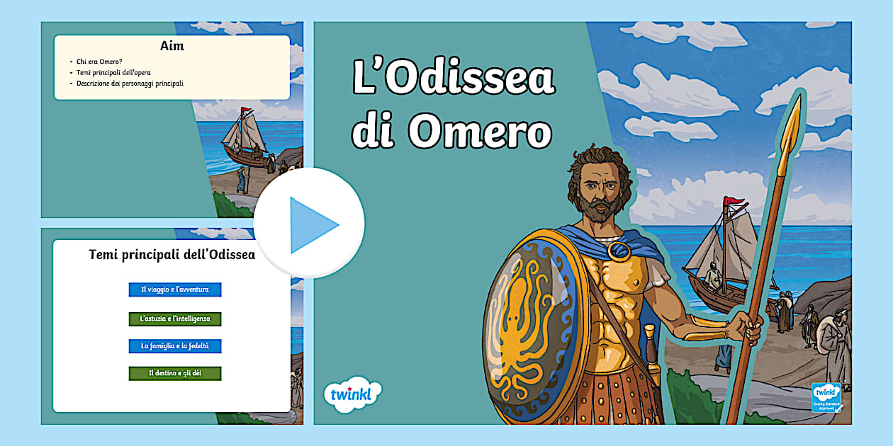 L'Odissea: PowerPoint (l'enseignant a fait) - Twinkl