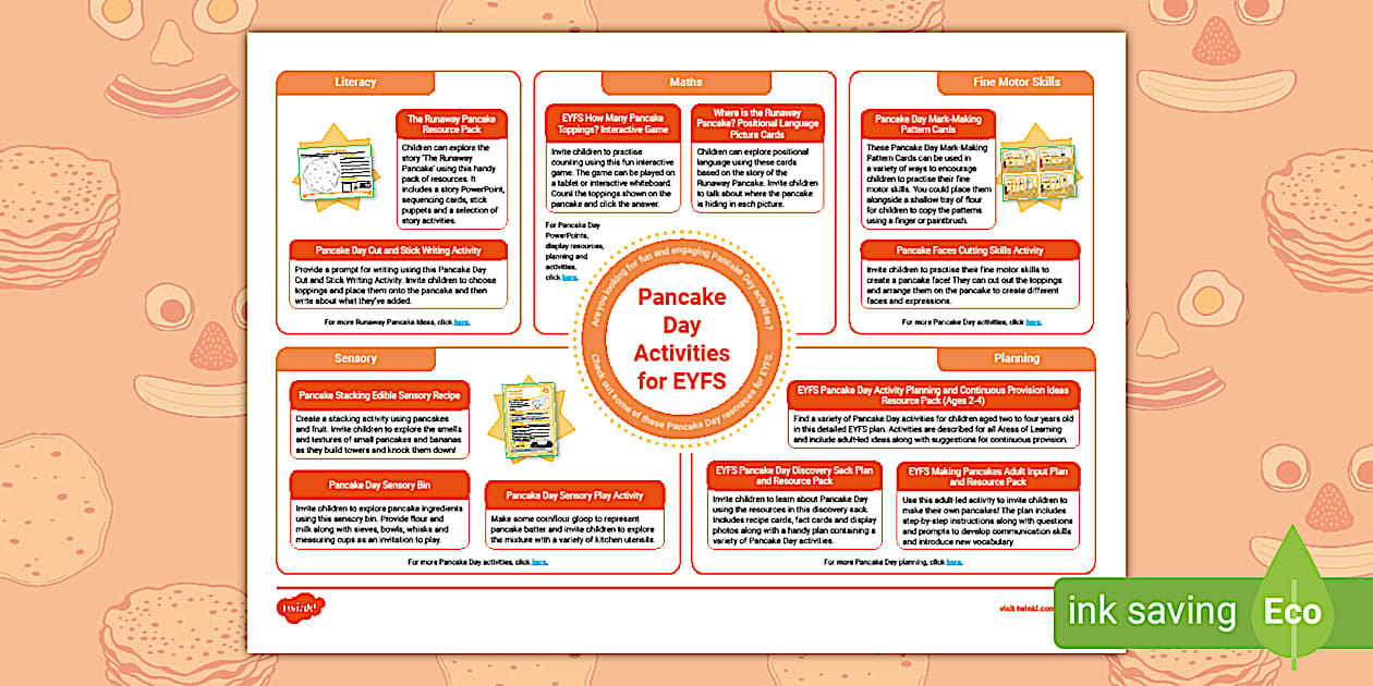 EYFS Pancake Day Activities | Twinkl (teacher made) - Twinkl