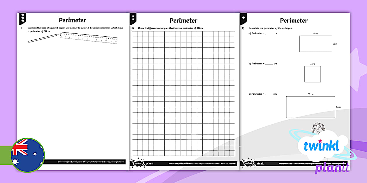 Year 5 Measurement: Measuring Perimeter Home Learning Tasks